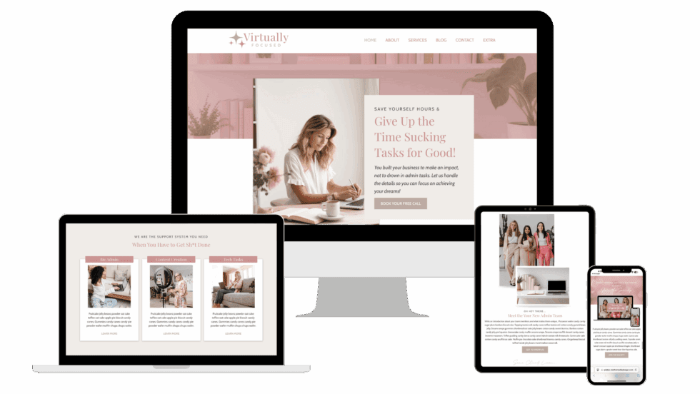 Beverly Theme | Feminine Systeme.io Website Template for Coaches